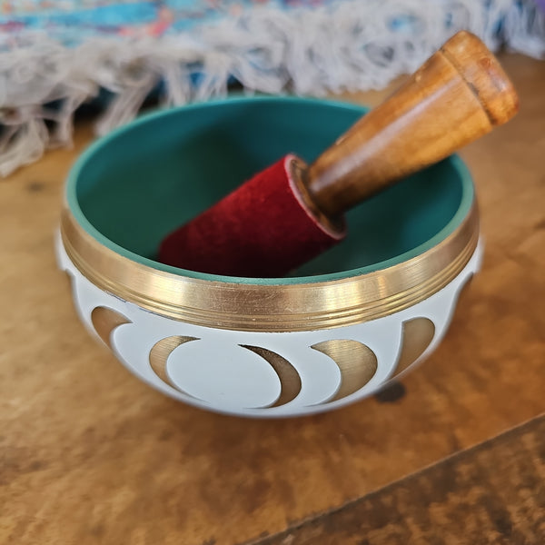 MOON PHASE BRASS SINGING BOWL - Hippy Haven