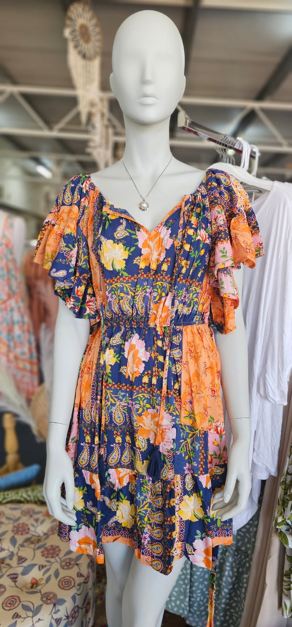 EDITH O/S MINI DRESS - Hippy Haven