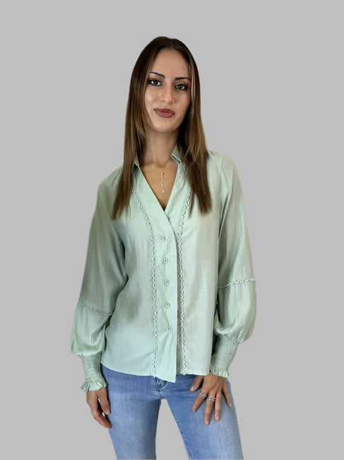 NATASHA SILK FEEL BLOUSE - Hippy Haven