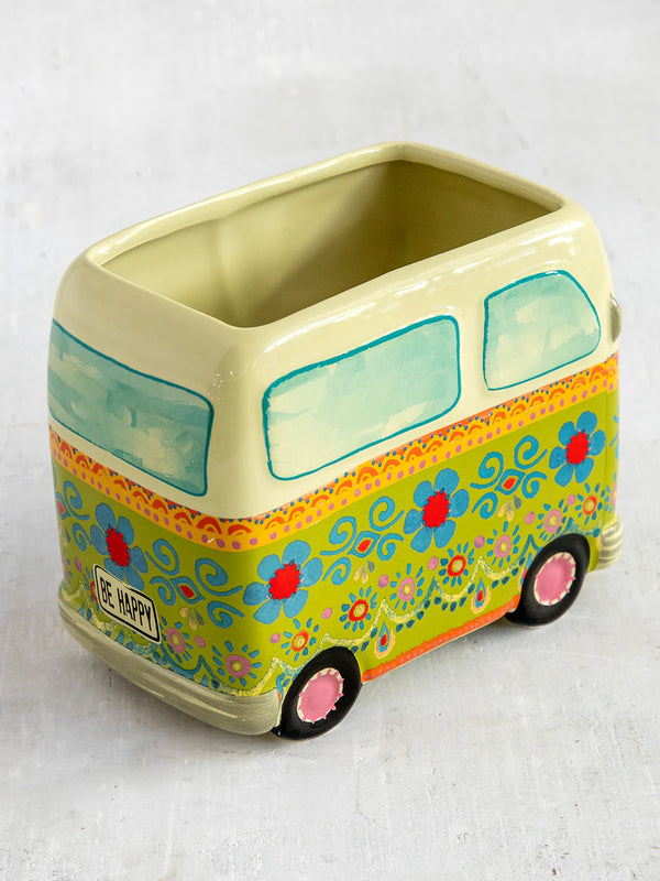 GREEN COMBI PLANTER 'BE HAPPY' - Hippy Haven
