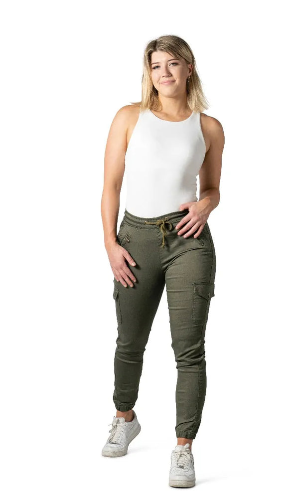 WAKEE CARGO PANTS KHAKI - Hippy Haven